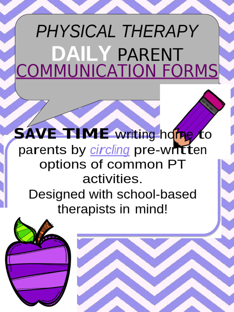 Physical Therapy Parent Communication Forms | PDF