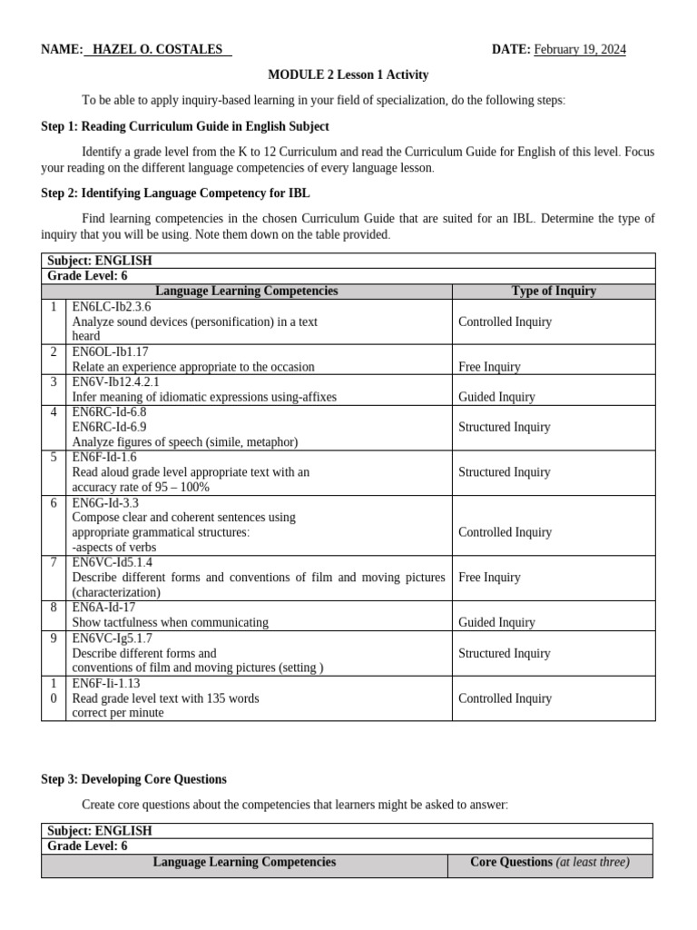 Final TTL.2 | PDF | Reading Comprehension | Linguistics