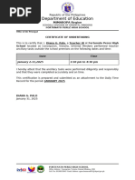 Certificate of Undertaking | PDF