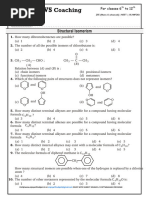 IUPAC & Structure Isomerism Practice Questions | PDF | Isomer | Organic ...