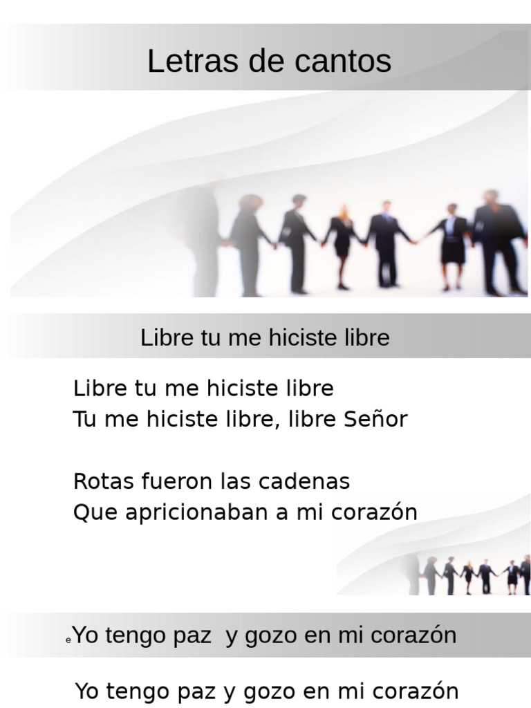 Letras de Canto Cristiano sobre Libertad | PDF | Cristo (título) | Jesús