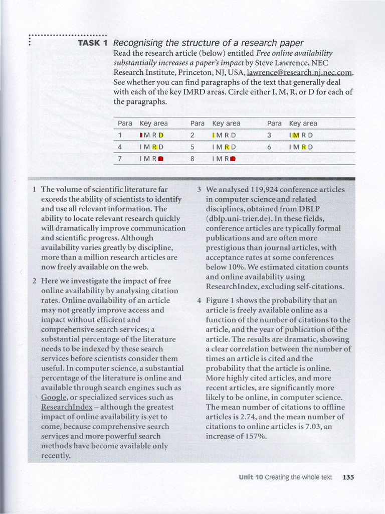 Handout - Session 3 - Structure of Research Paper | PDF | Academic ...