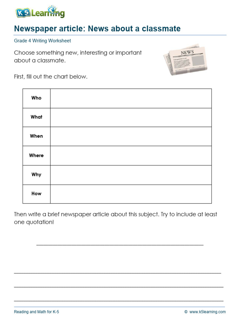 Grade 4 News Articles d49 | PDF