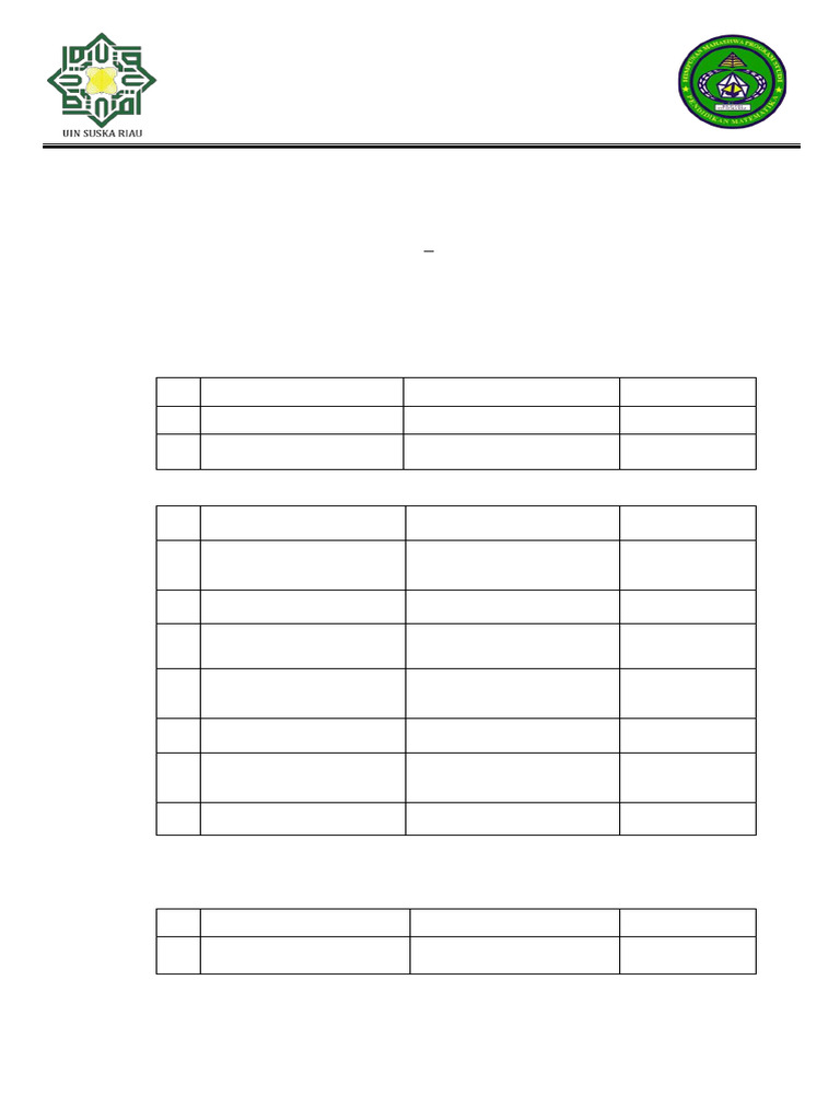 Program Kerja HM-PS PMT 2025 UIN Suska | PDF