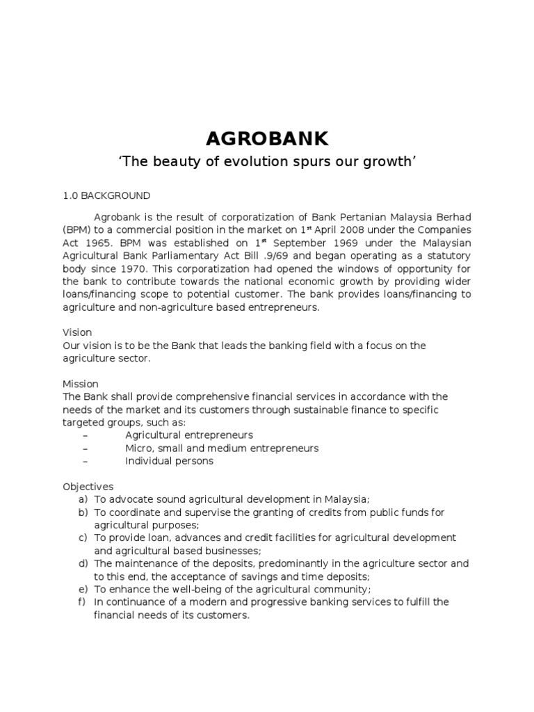 AGROBANK | PDF | Banks | Credit (Finance)