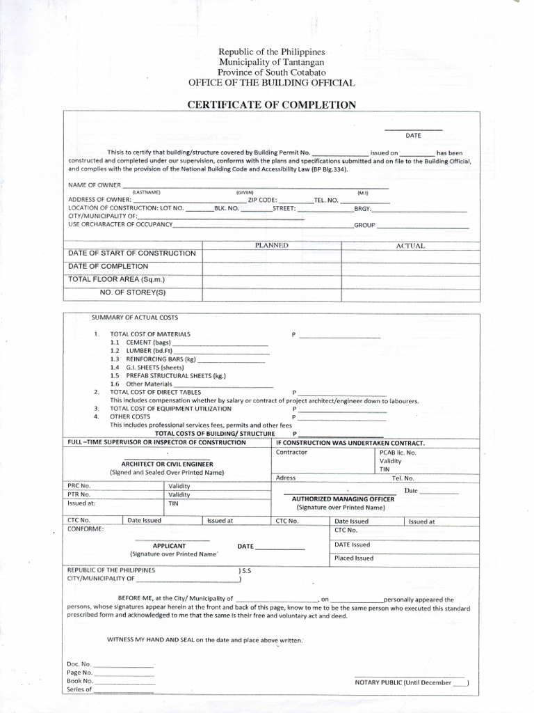 Certificate of Completion Front | PDF