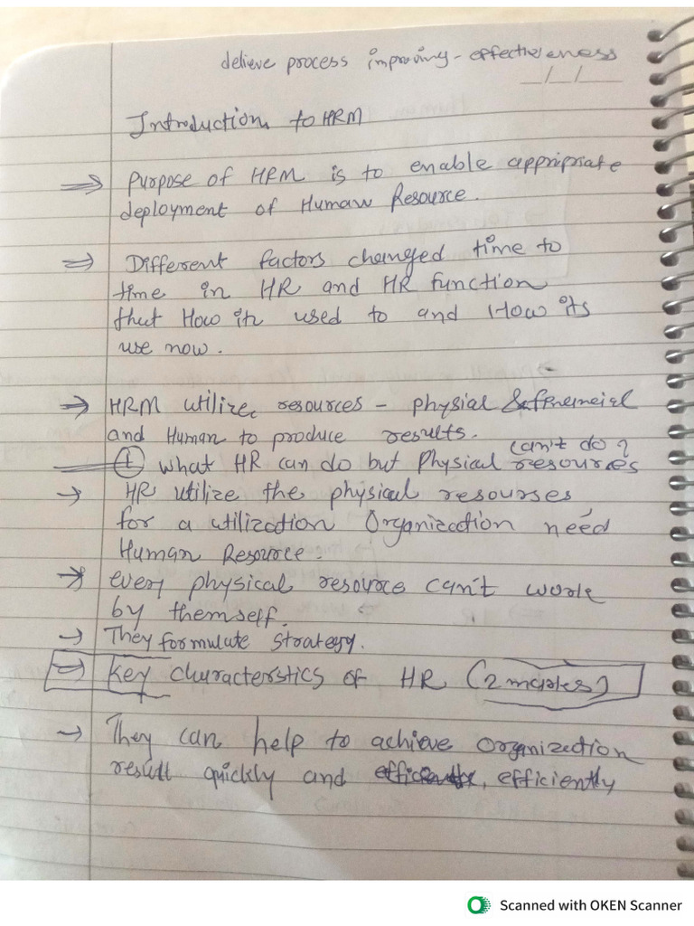 HRM Notes | PDF