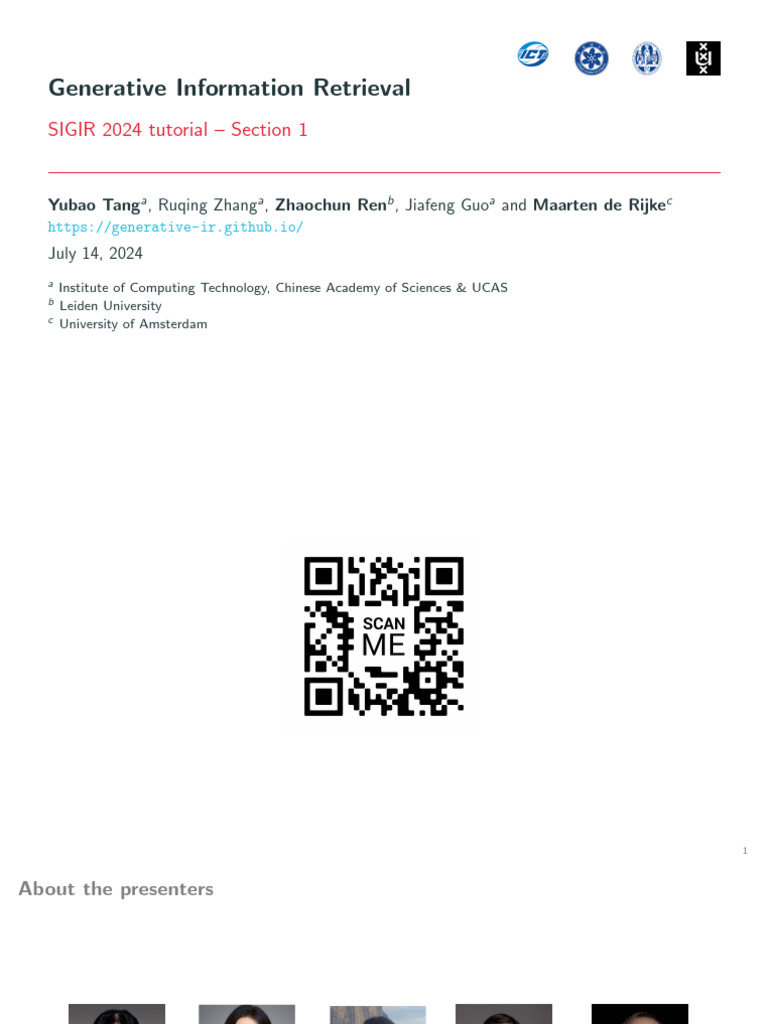 Sec1 Introduction GR Tutorial Slides SIGIR | PDF | Information Retrieval | Search Engine Indexing