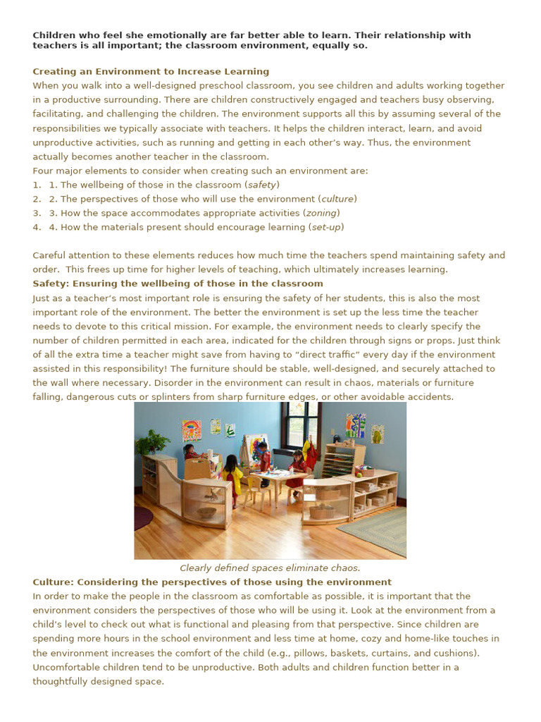 Teaching Preschoolers - General Instructions | PDF | Classroom | Teachers