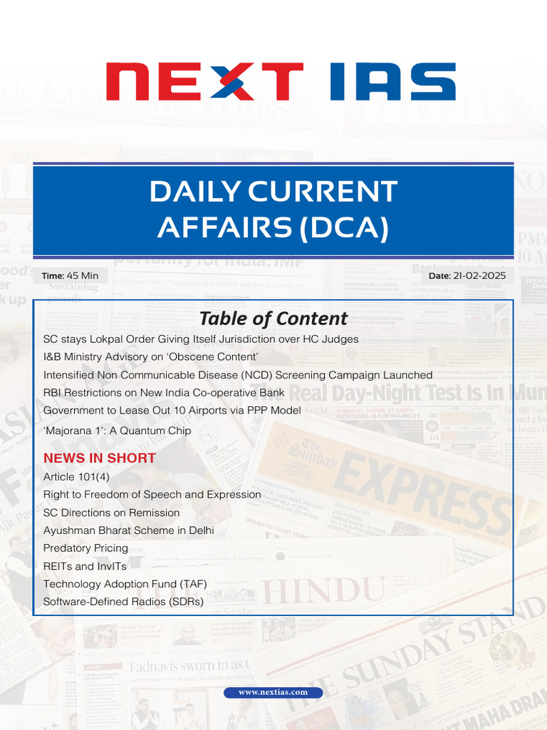 UPSC Daily Current Affairs 21 February 2025 PDF | PDF | Quantum Computing | Pardon