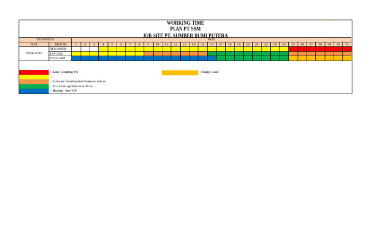 Time Plan Schedule BNN | PDF