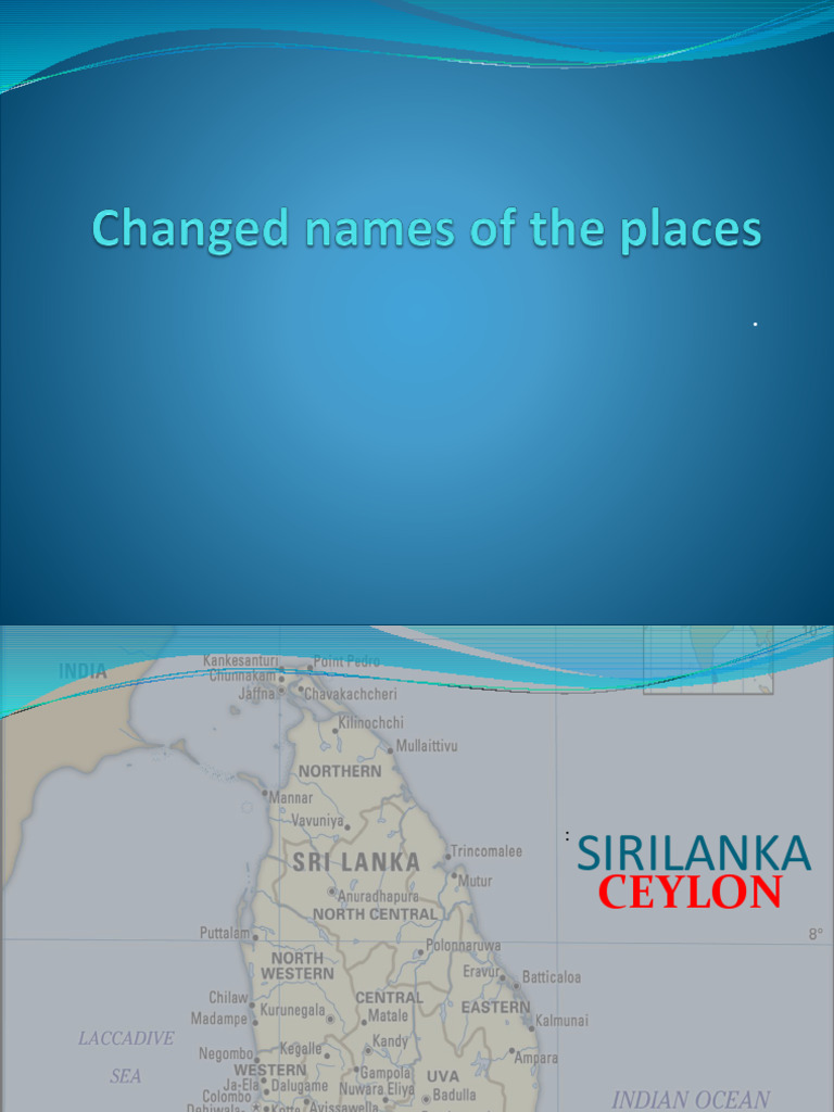 Changed Names of the Places-converted | PDF