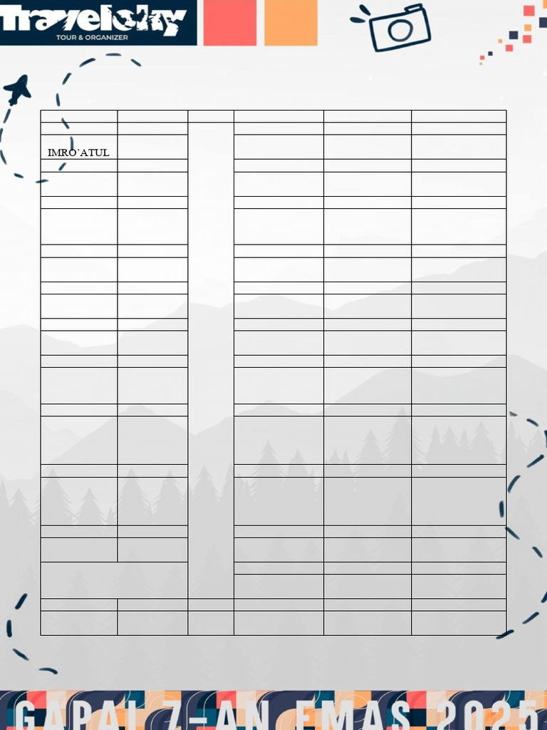 Fix Denah Bus Outing Class SMPN 11 Malang | PDF