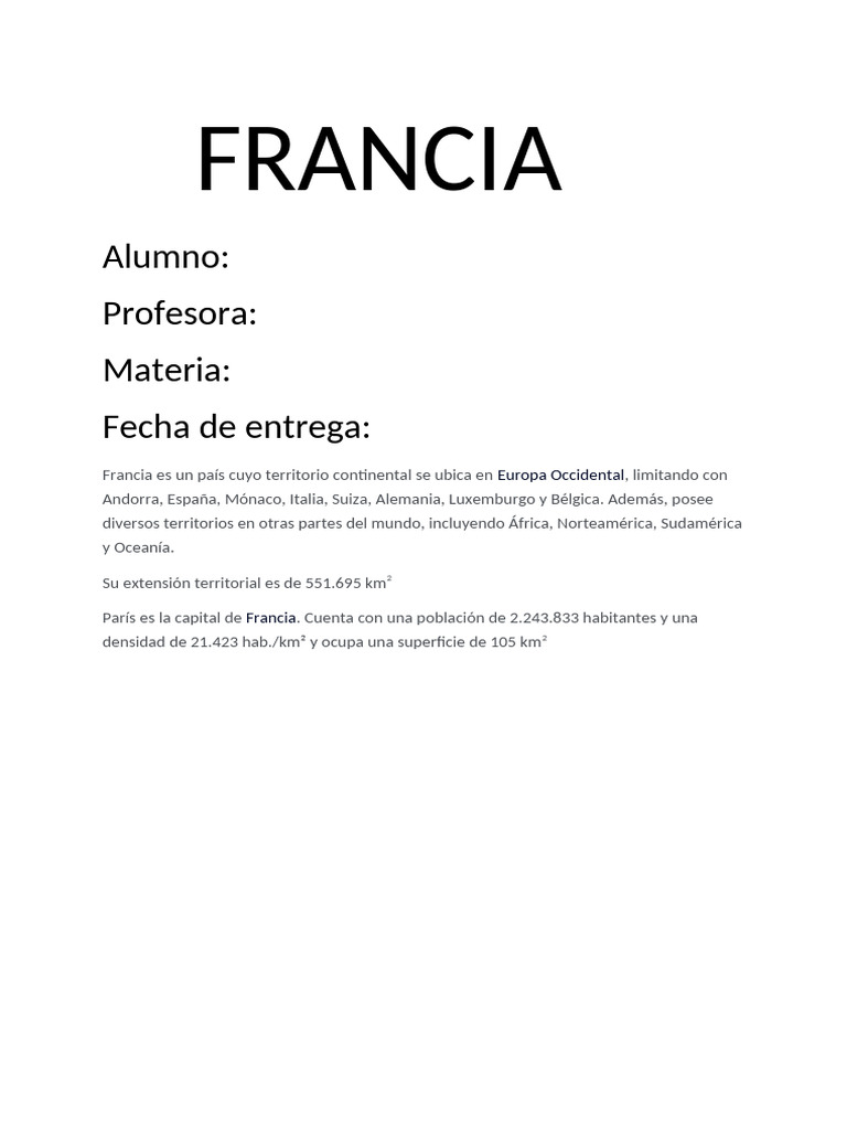 Documento 7 (1) | PDF | Idioma francés | Francia