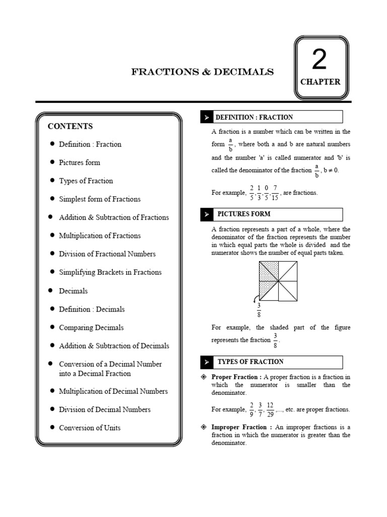Fraction and Decimal Practice | PDF | Mathematical Objects ...