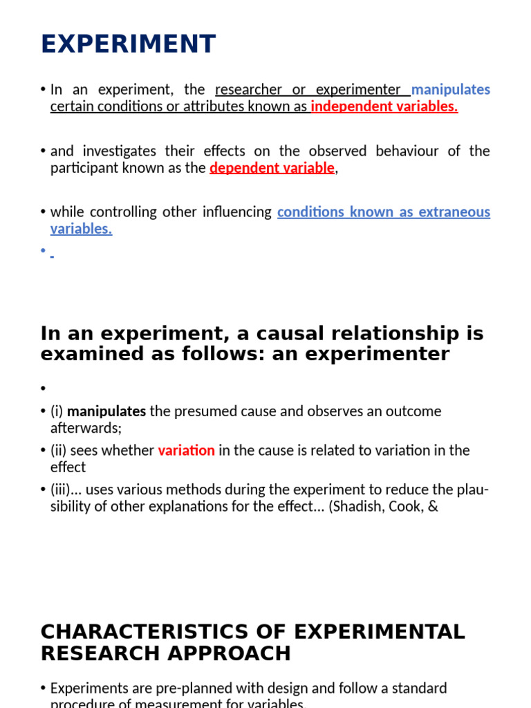Experimental Research | PDF | Experiment | Confounding