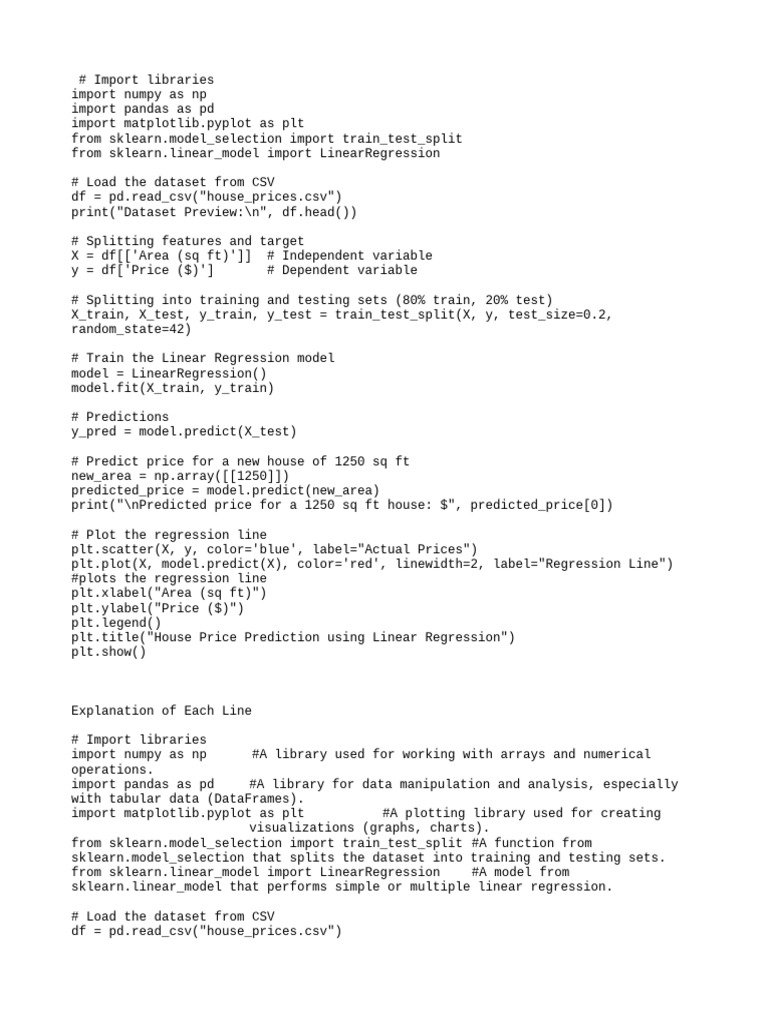 Exp4(Linear Regression) | PDF | Dependent And Independent Variables | Linear Regression