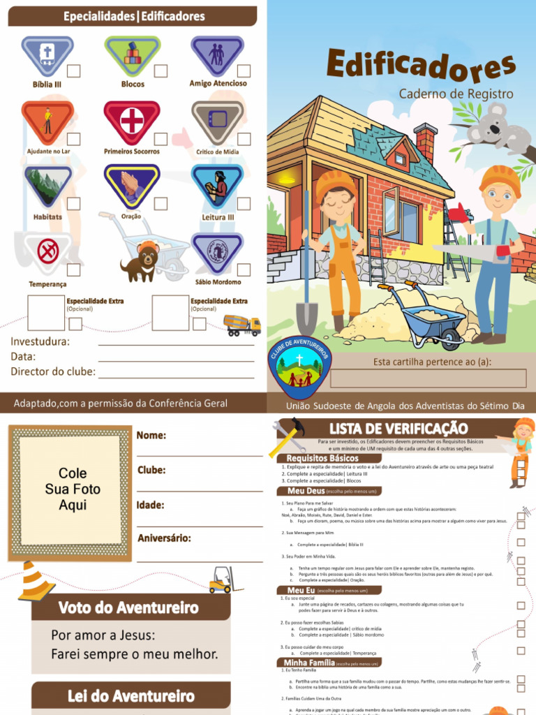 5 Edificadores CARTILHA - USASDA | PDF