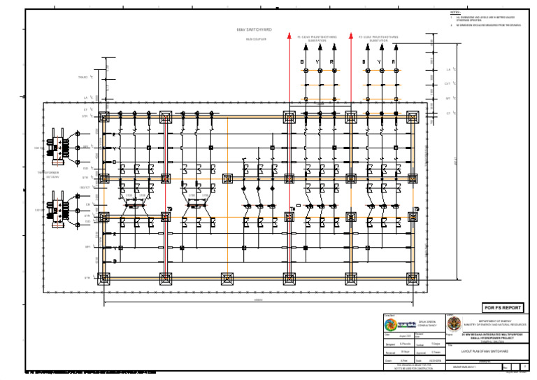 66kV Switchyard Layout Plan | PDF | Electrical Engineering | Power ...