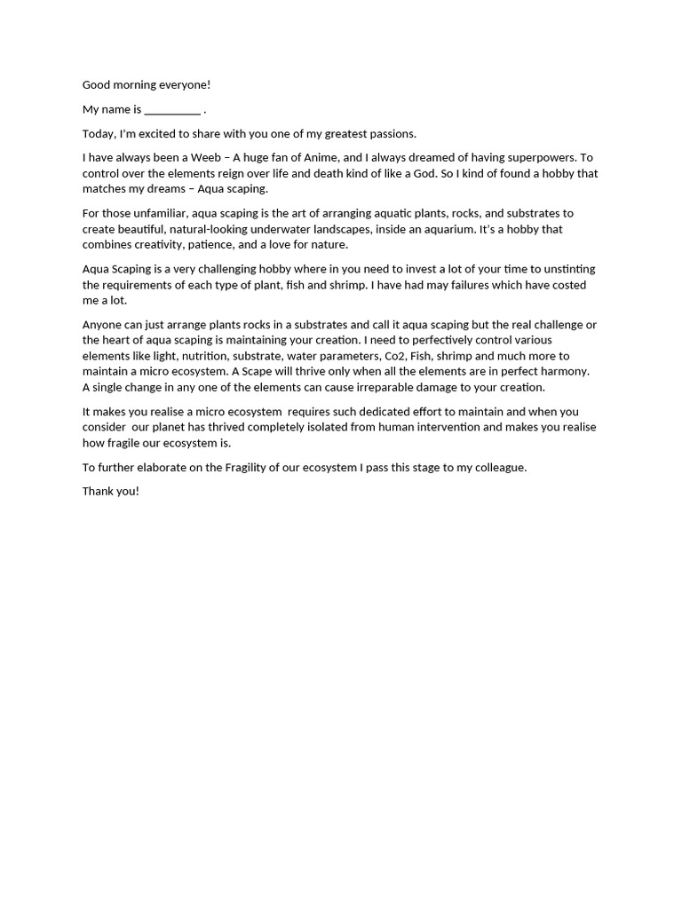 Aqua Scaping Presentation | PDF