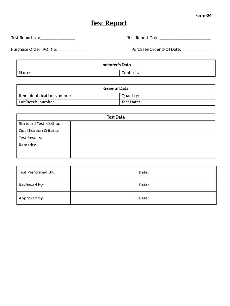 Test Report | PDF