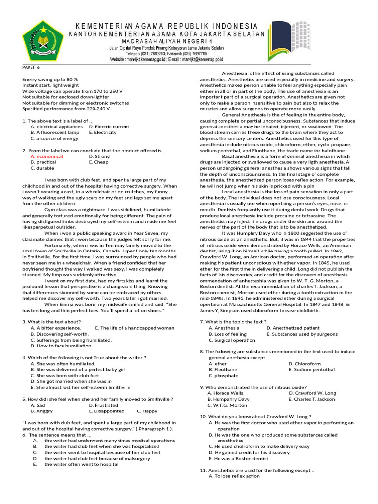 BBI 6 | PDF | Anesthesia
