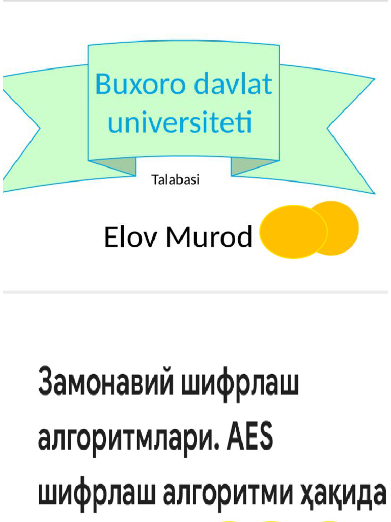 Elov Murod 1u227 | PDF