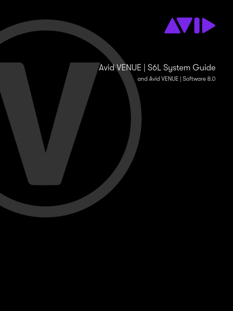 VENUE S6L System Guide v8.0 | PDF | Audio Engineering | Sound Production Technology