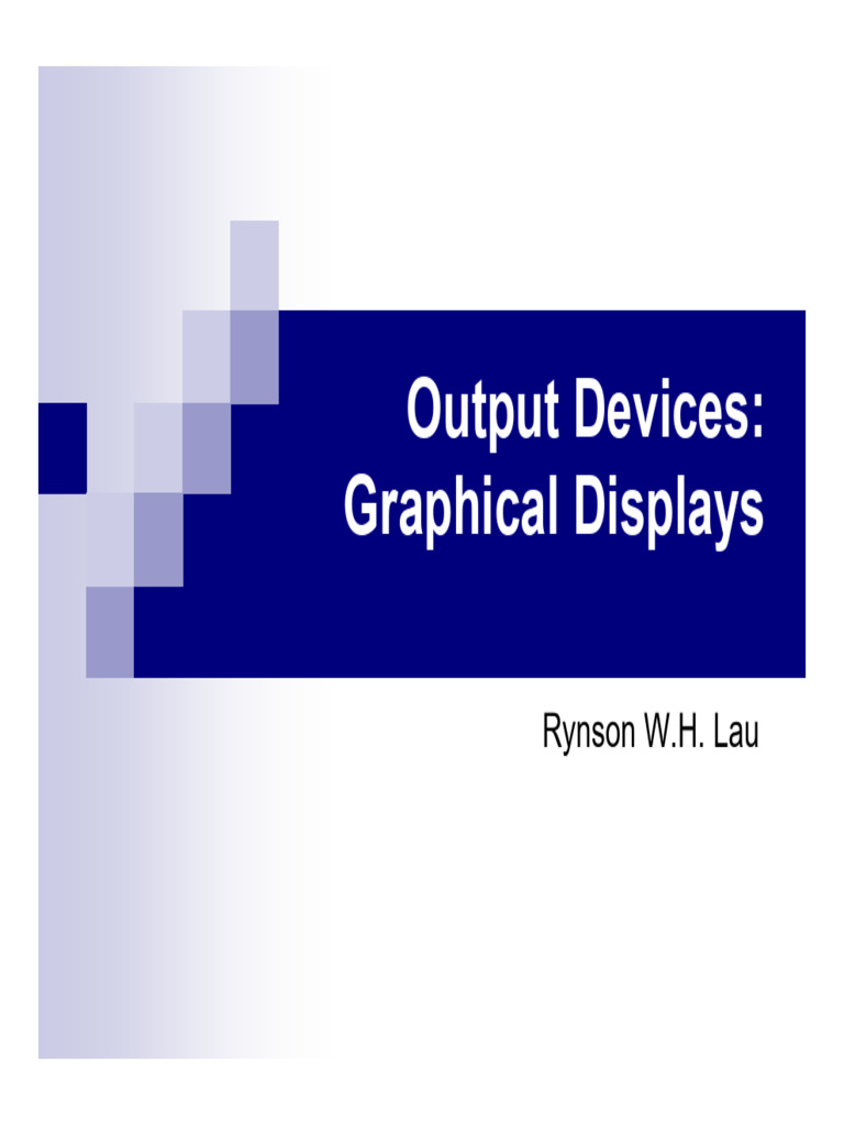 Understanding Graphical Displays | PDF | Stereoscopy | Liquid Crystal ...