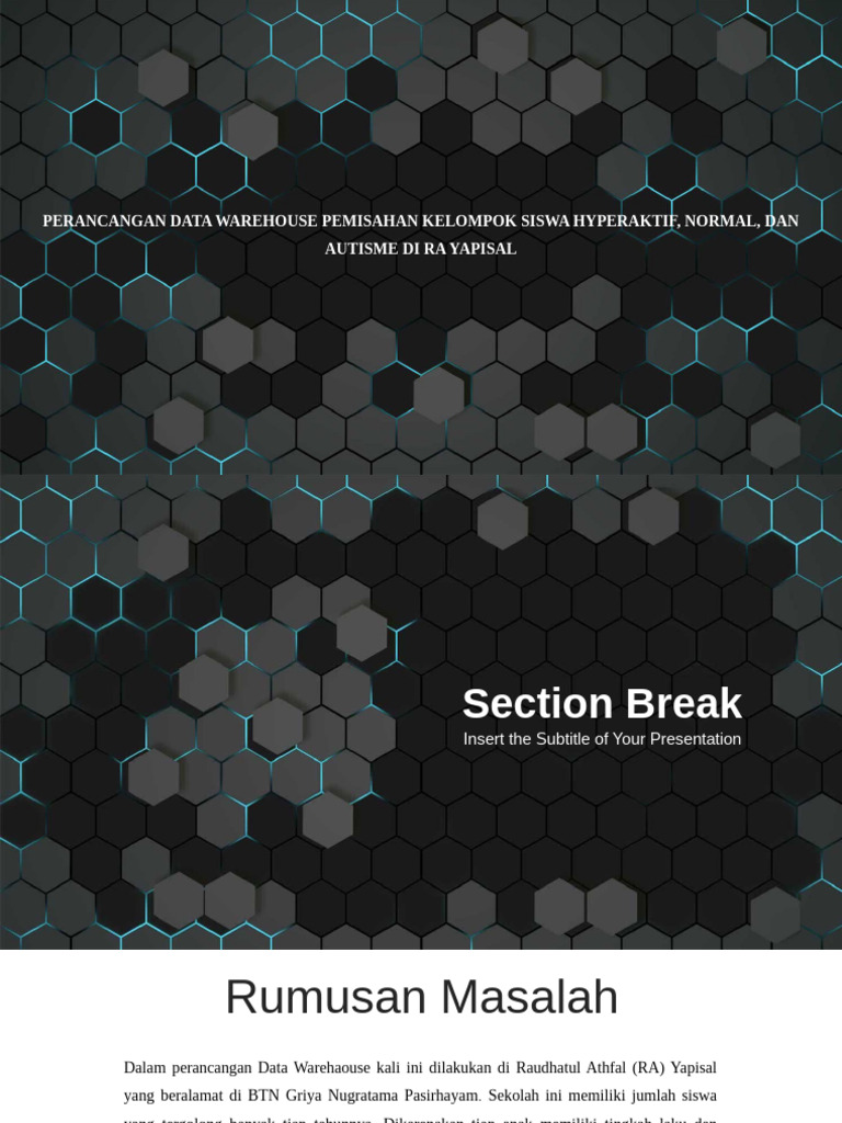 Abstract Hi-Tech Hexagons PowerPoint Templates | PDF | Communication ...