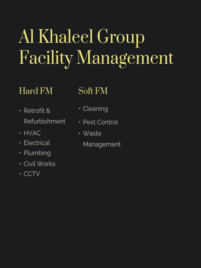 Full Service Facility Management 3 | PDF