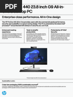 HP ProStudio 4 All-In-One G1i 23.8 Inch Desktop AI PC - Datasheet | PDF | Usb | Windows 10