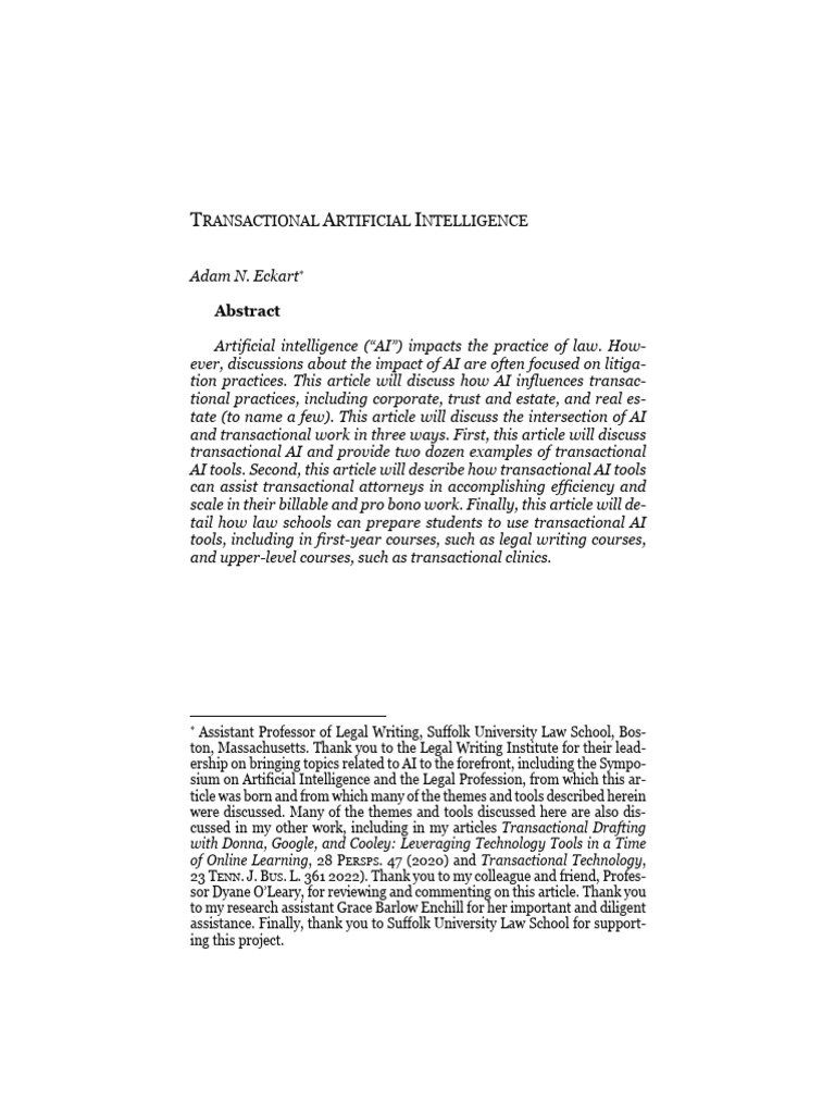 35530-transactional-artificial-intelligence | PDF | Artificial Intelligence | Intelligence (AI ...