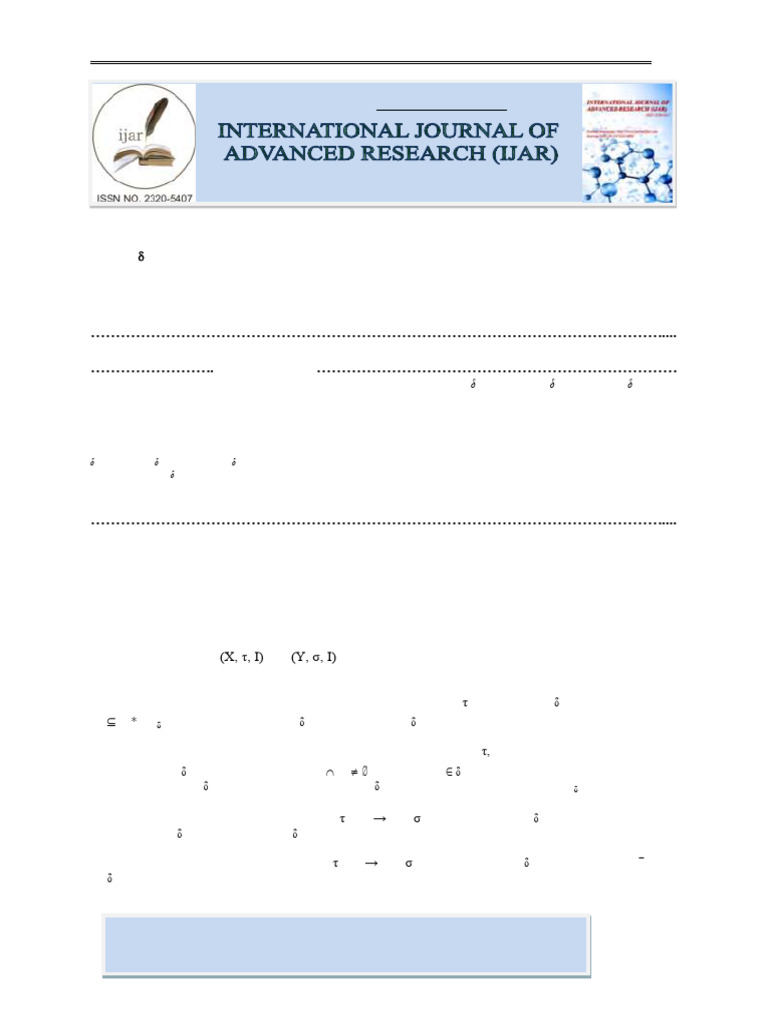 Semi Connected And Compact Spaces In Ideal Topological Spaces Pdf Empty Set Compact Space