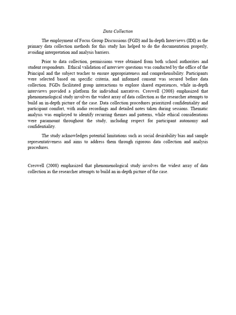 Data Collection | PDF