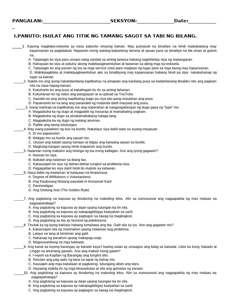 Summative Quiz 2nd | PDF
