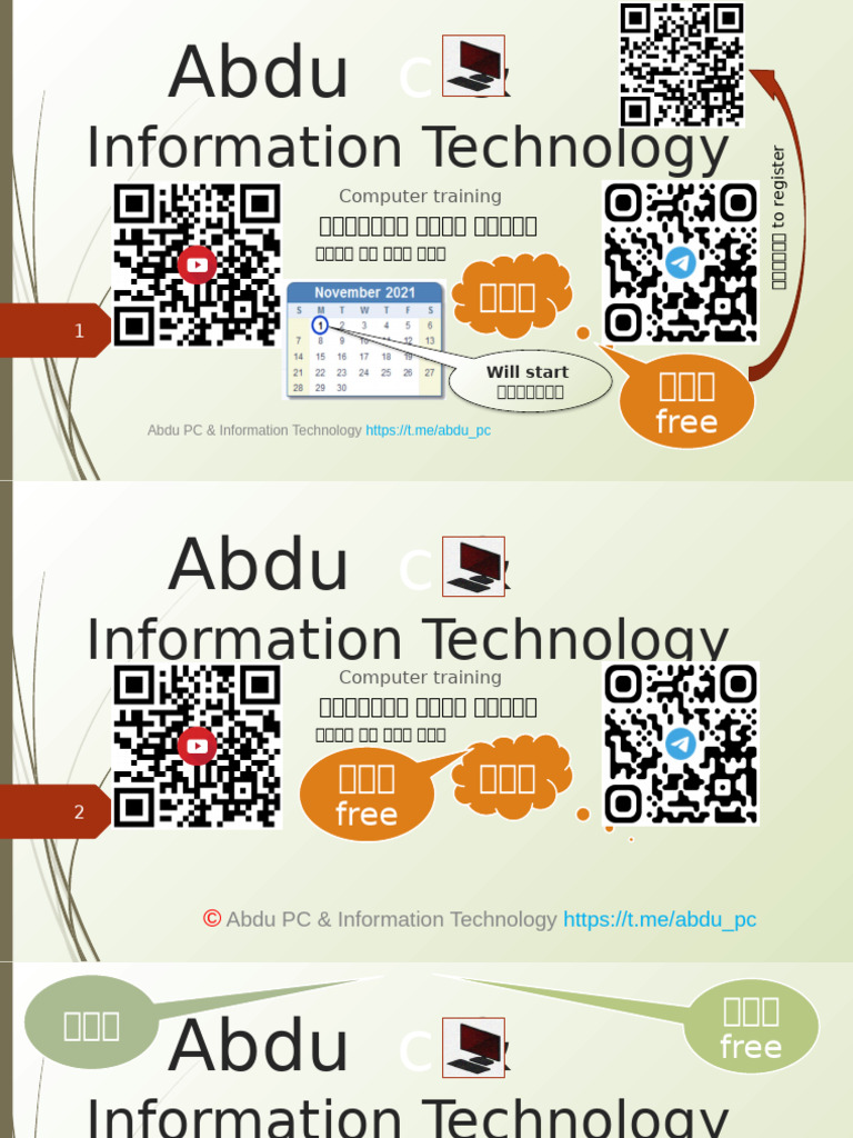 1 Abdu PC and Information Technology Announcement | PDF
