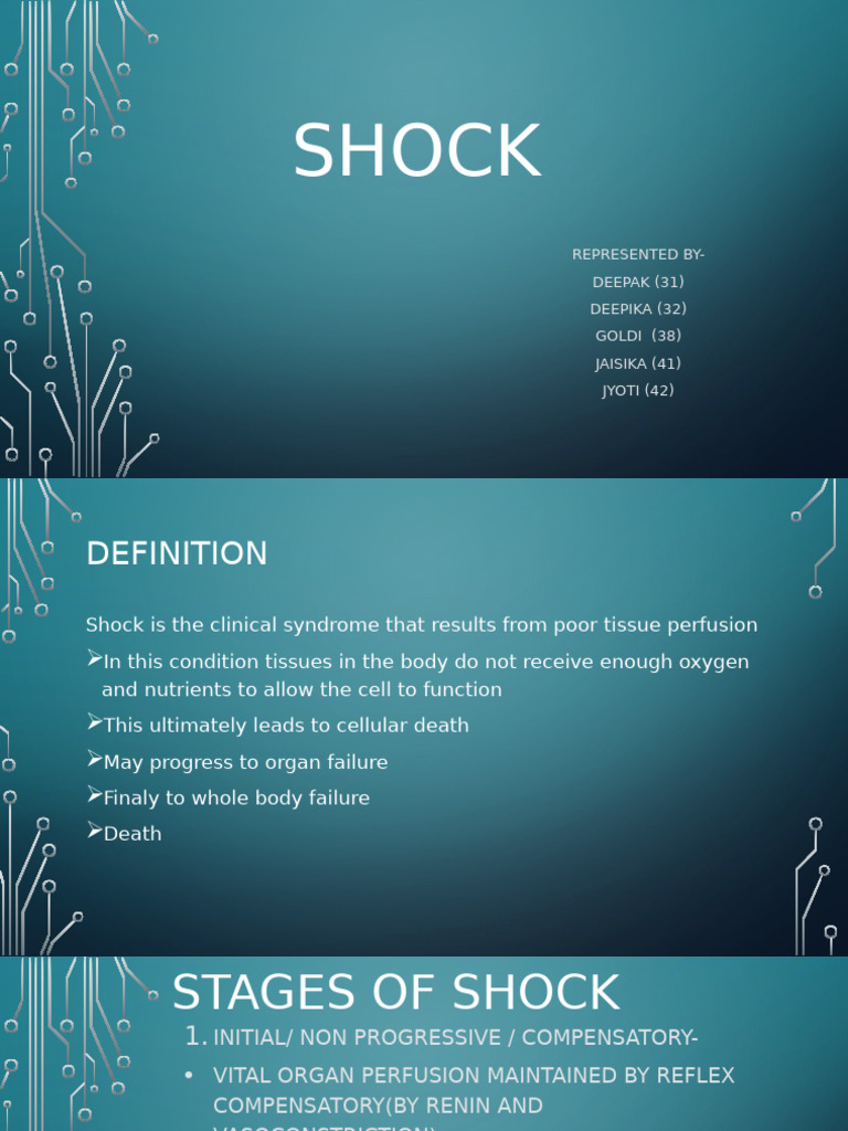 Understanding Shock: Types and Effects | PDF | Shock (Circulatory ...