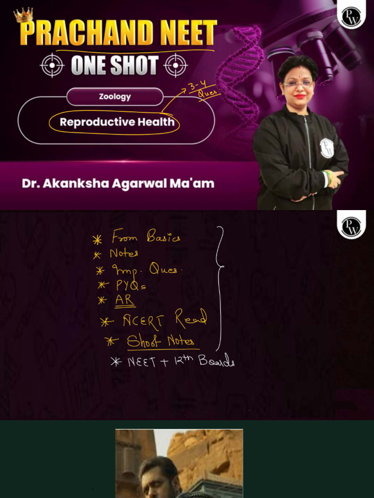 Reproductive Health Class Notes | PDF