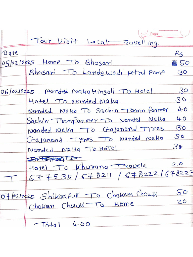 Tour Local | PDF