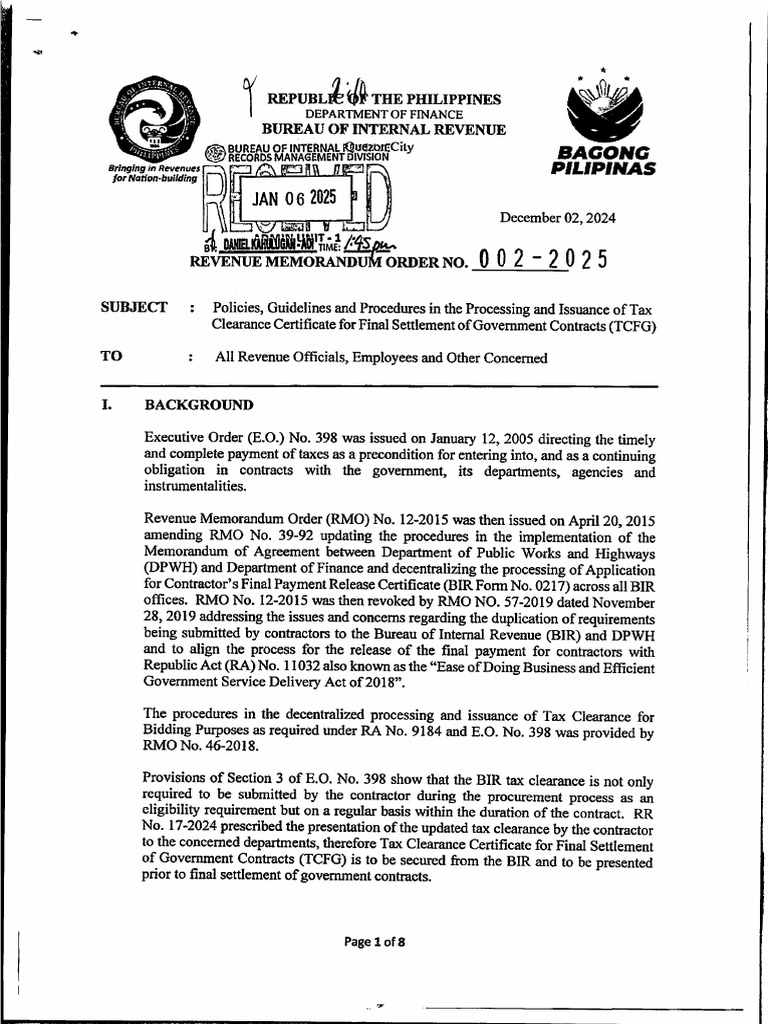 RMO No. 2-2025 | PDF