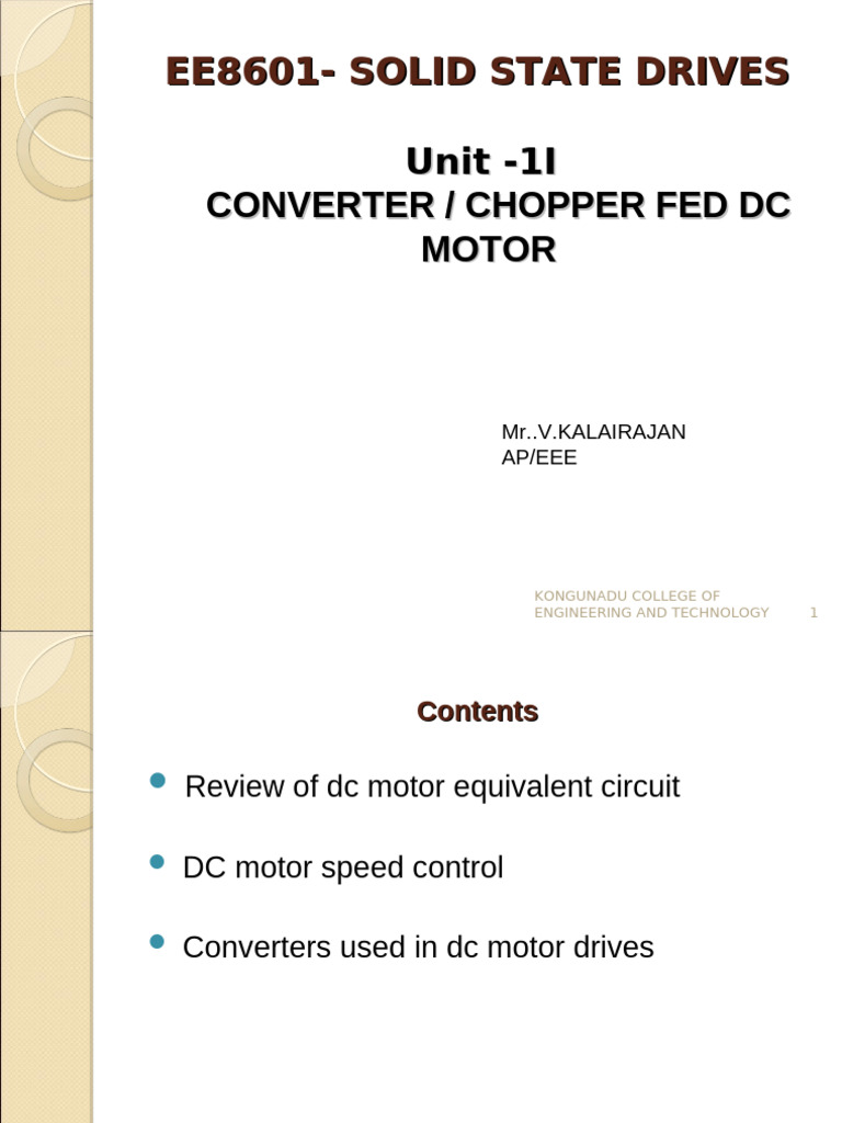 solid state drives unit-2 ppt | PDF | Rectifier | Direct Current