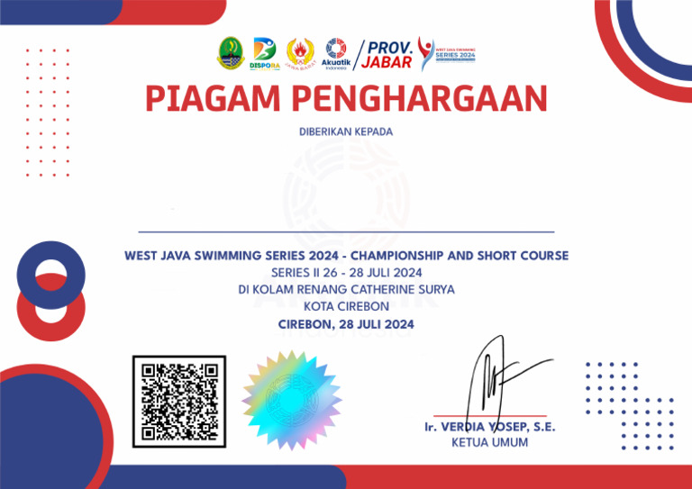 Contoh Piagam Penghargaan | PDF