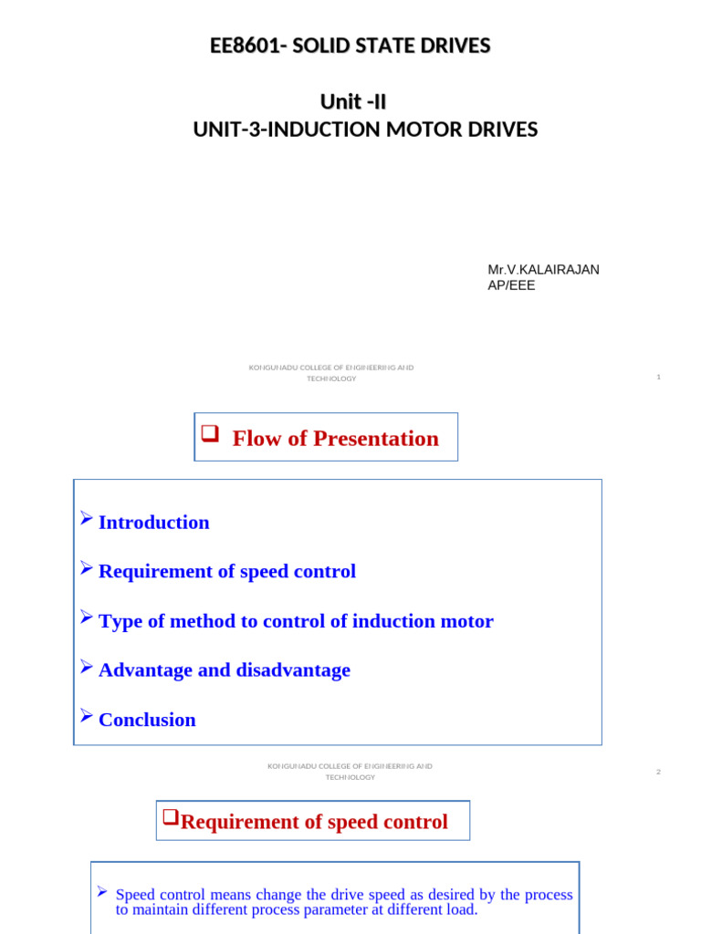UNIT 3 Solid State Drives | PDF | Electric Motor | Computer Engineering