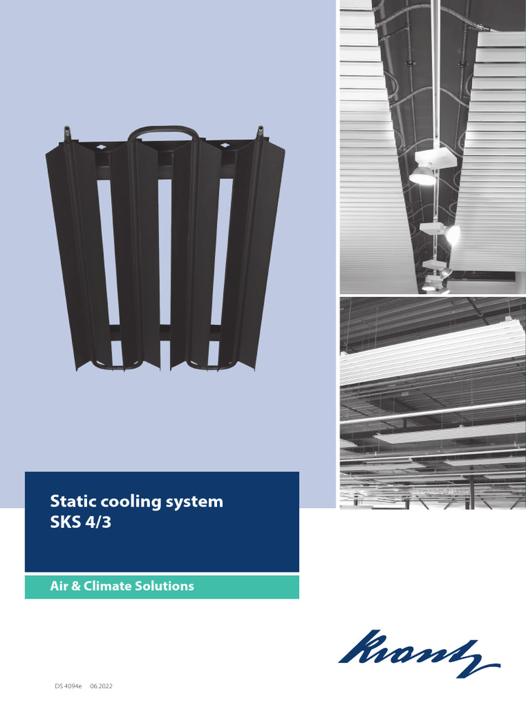 SKS 4/3 Static Cooling System Overview | PDF | Water | Pipe (Fluid ...