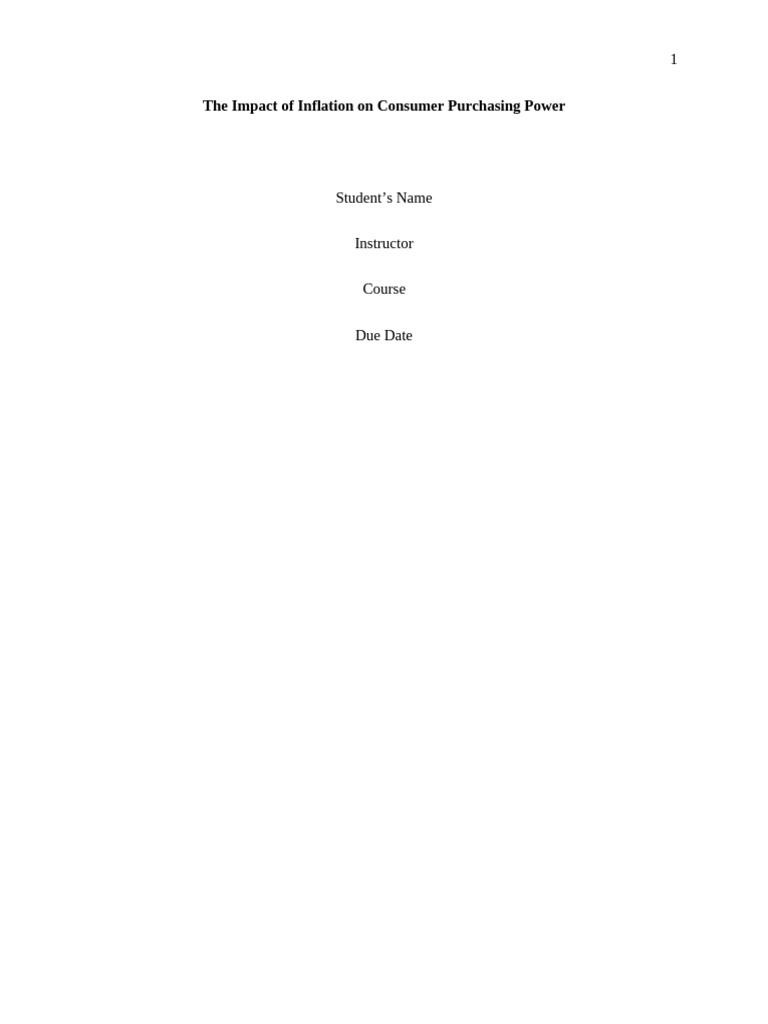 Work Sample 2 | PDF | Inflation | Consumption (Economics)