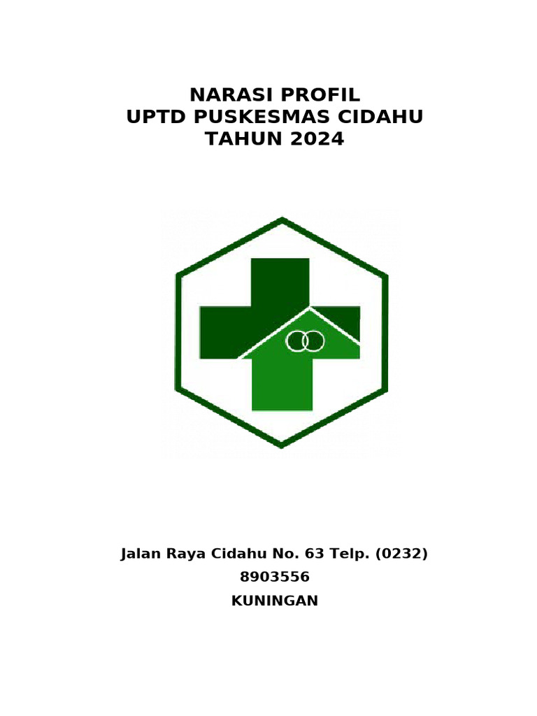 Cover Dan Kata Pengantar Narasi Profil | PDF