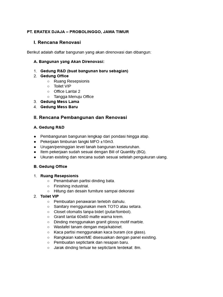 PT. ERATEX DJAJA – PROBOLINGGO, JAWA TIMUR | PDF
