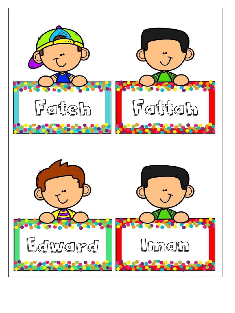 Diy Nametag Isnin | PDF