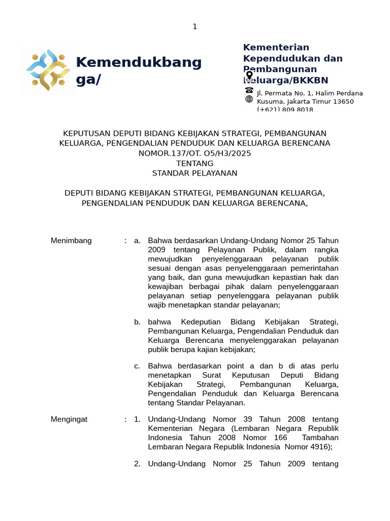 Standar Pelayanan Minimal | PDF